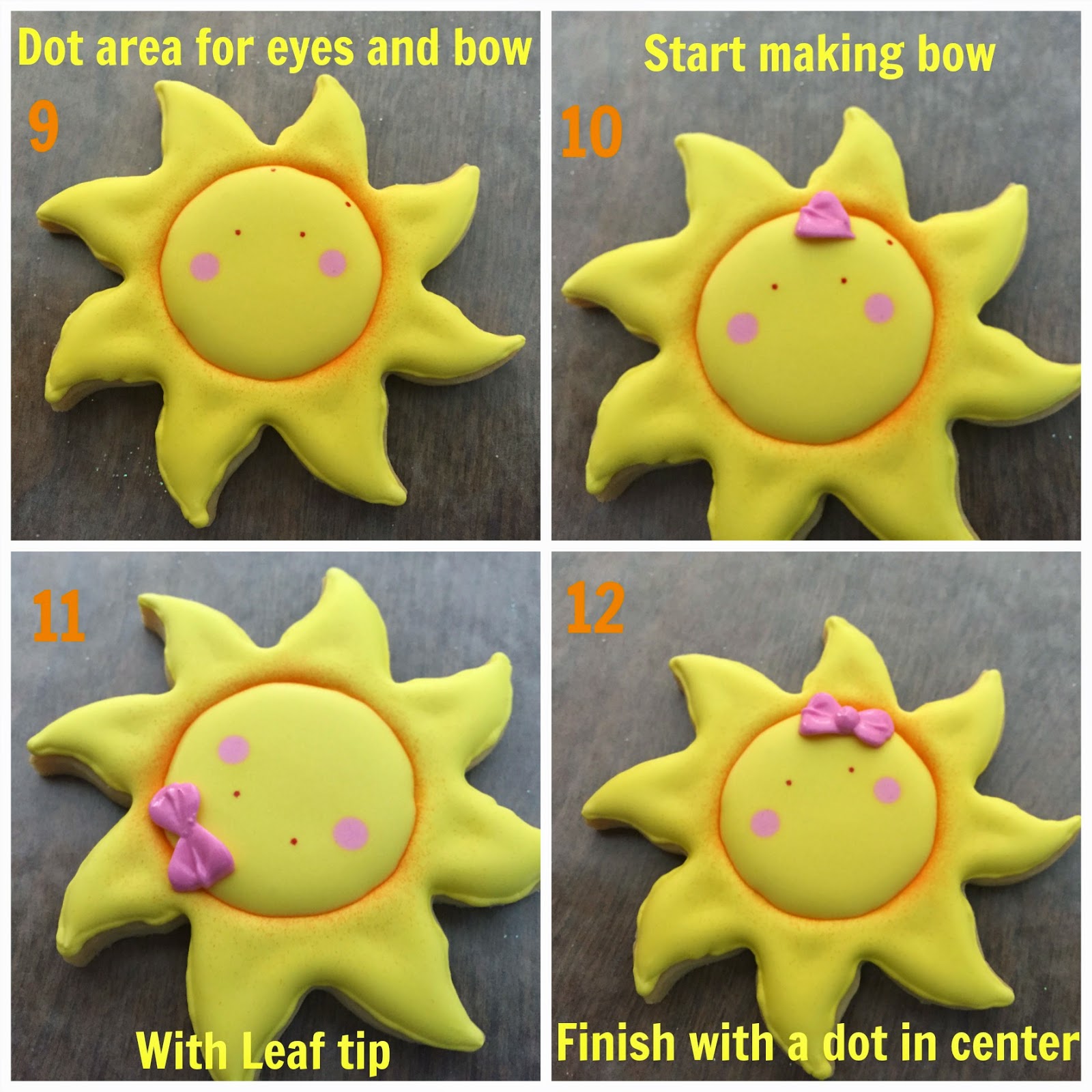 Just Add Milk: Sun cookies - Tutorial