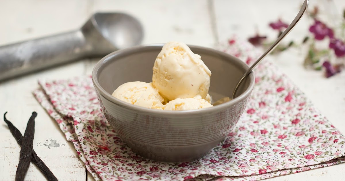 Glace à la vanille | Carnet Sucré