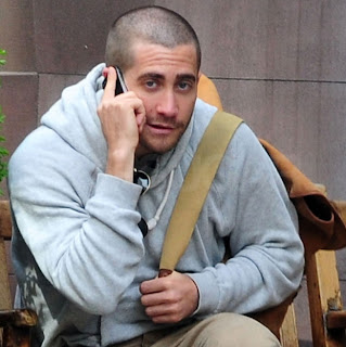 WEIRDLAND: Jake Gyllenhaal chatting on his cell phone in Chelsea, N.Y.