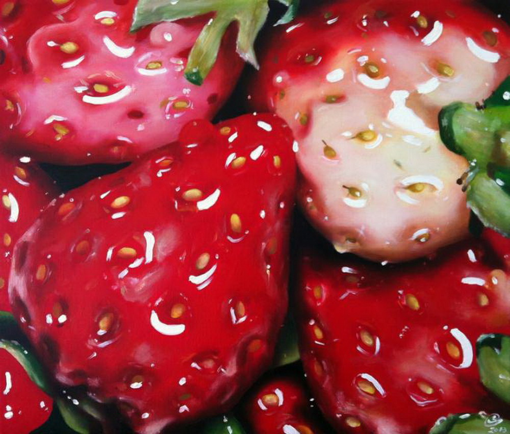 Historia y evolución de la pintura artística : Cuadros Frutas Rojas ...