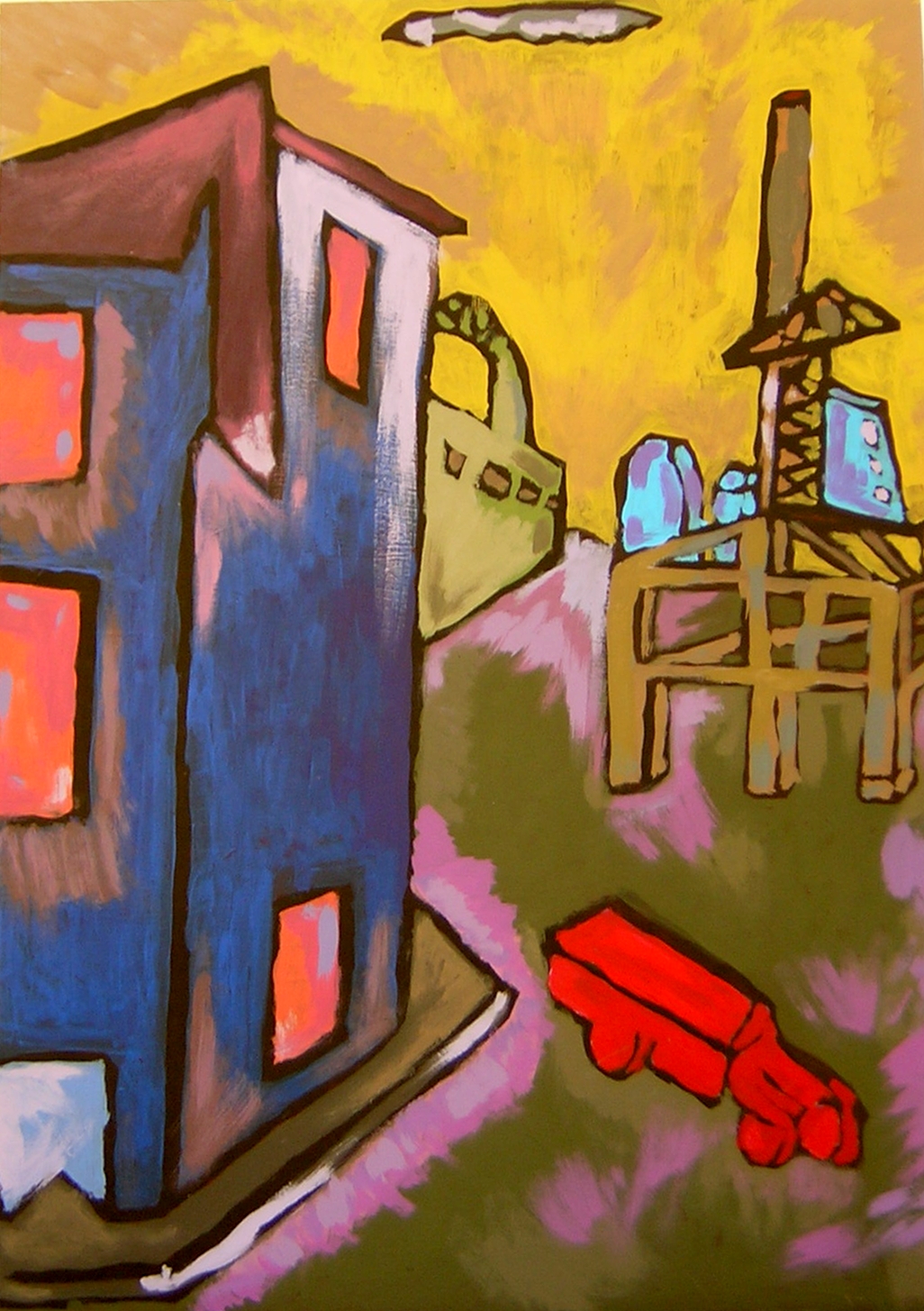 GAMA CÁLIDA APLICADA A UN CUADRO.