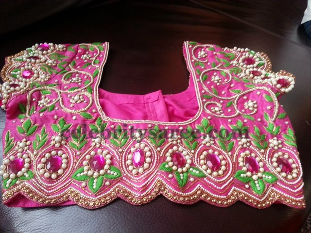 Pearls and Stone Work Blouses - Saree Blouse Patterns