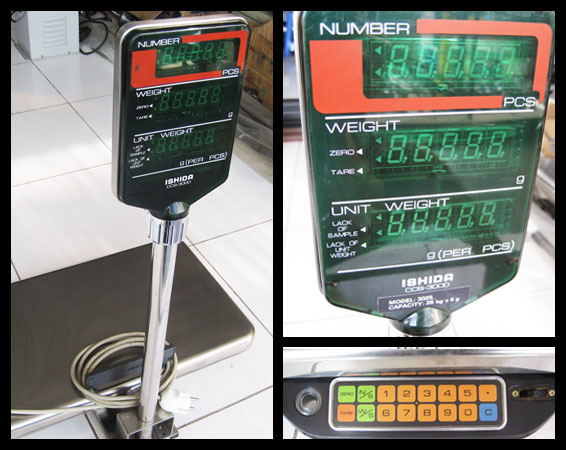 2nd MACHINE: Scales by IShida, 25 kg X 5 g, Japan