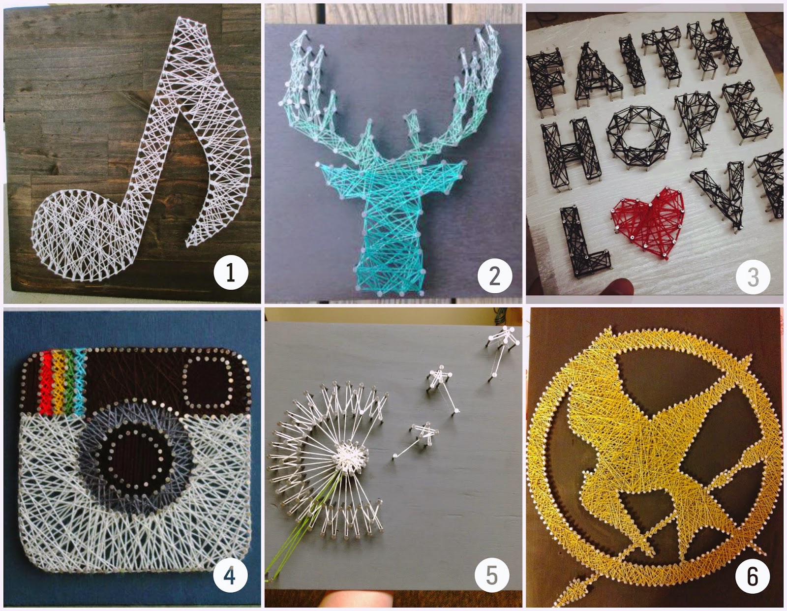 Voyageur: Do It Yourself: String Art {Quadro com Pregos e Linha}