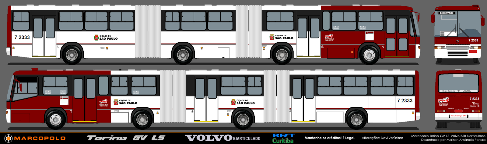 FBus Desenhos - Ônibus é a nossa arte!: Campo Belo 7 2333