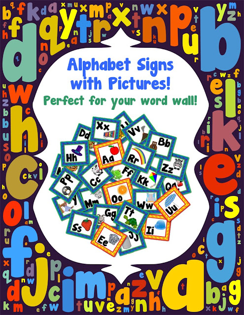 Classroom Freebies Too: Adorable Signs for Your Word Wall!