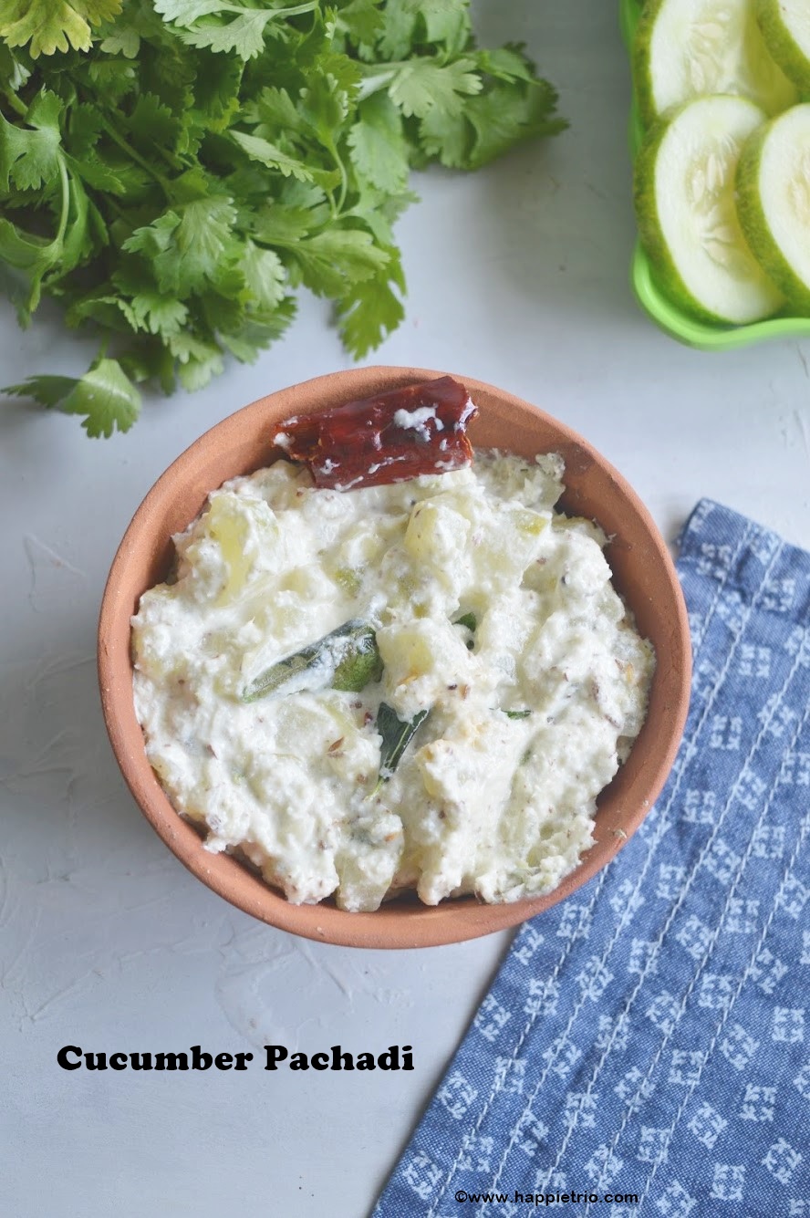 Cucumber Pachadi Recipe | Onam Sadhya Recipes ~ Cook with Sharmila