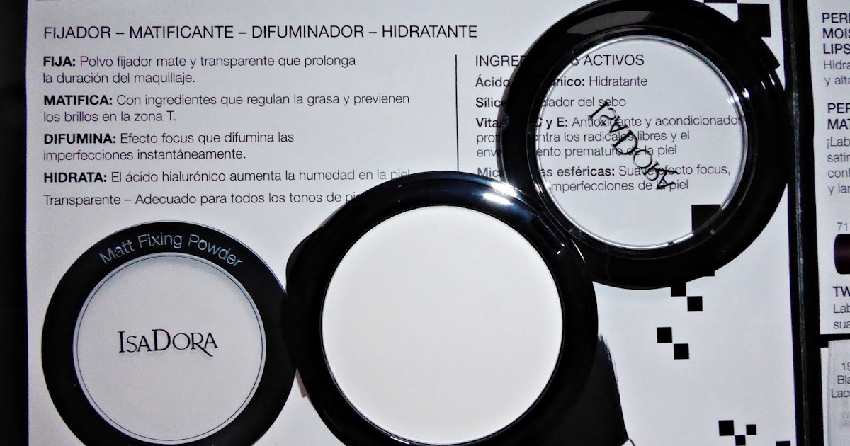 Envuelta en crema: Matt Fixing Powder, los polvos traslúcidos buenos y ...