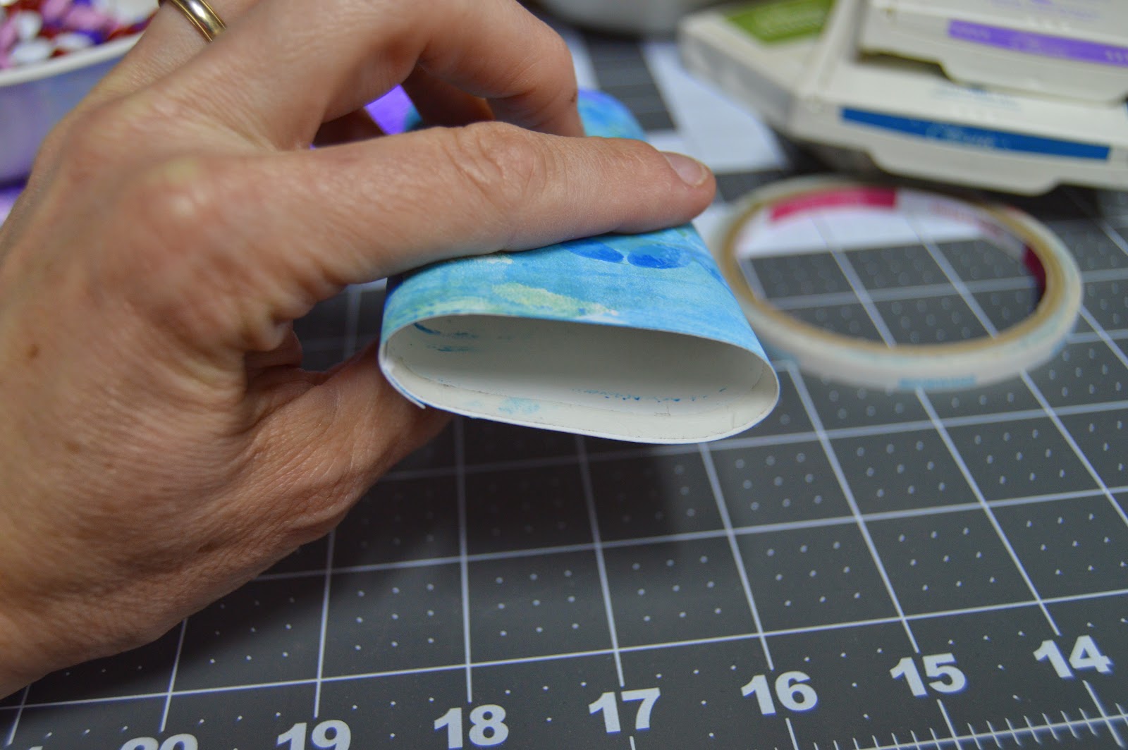 Home Made Memories: Gelli Print Jelly Bean Containers