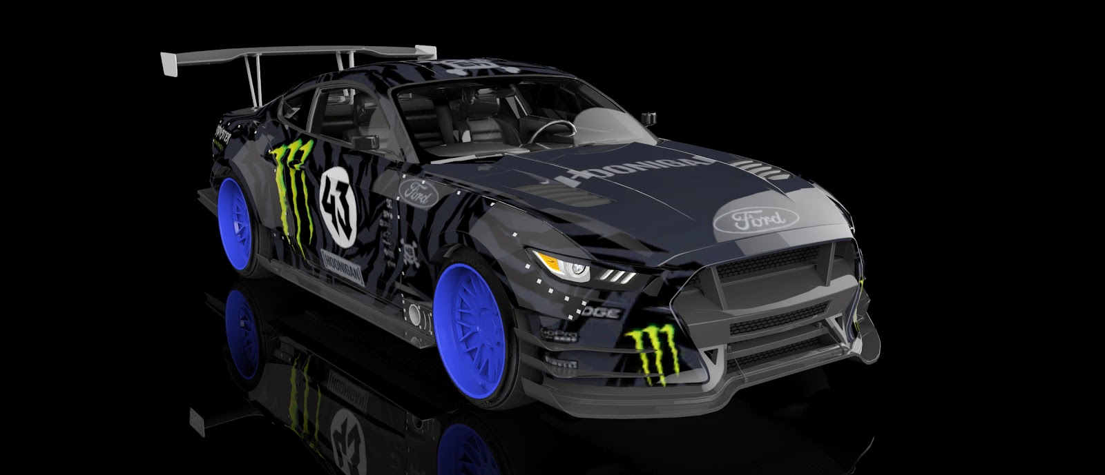 render 2015 ford mustang gt 5 . 0 ken block nfs no limits