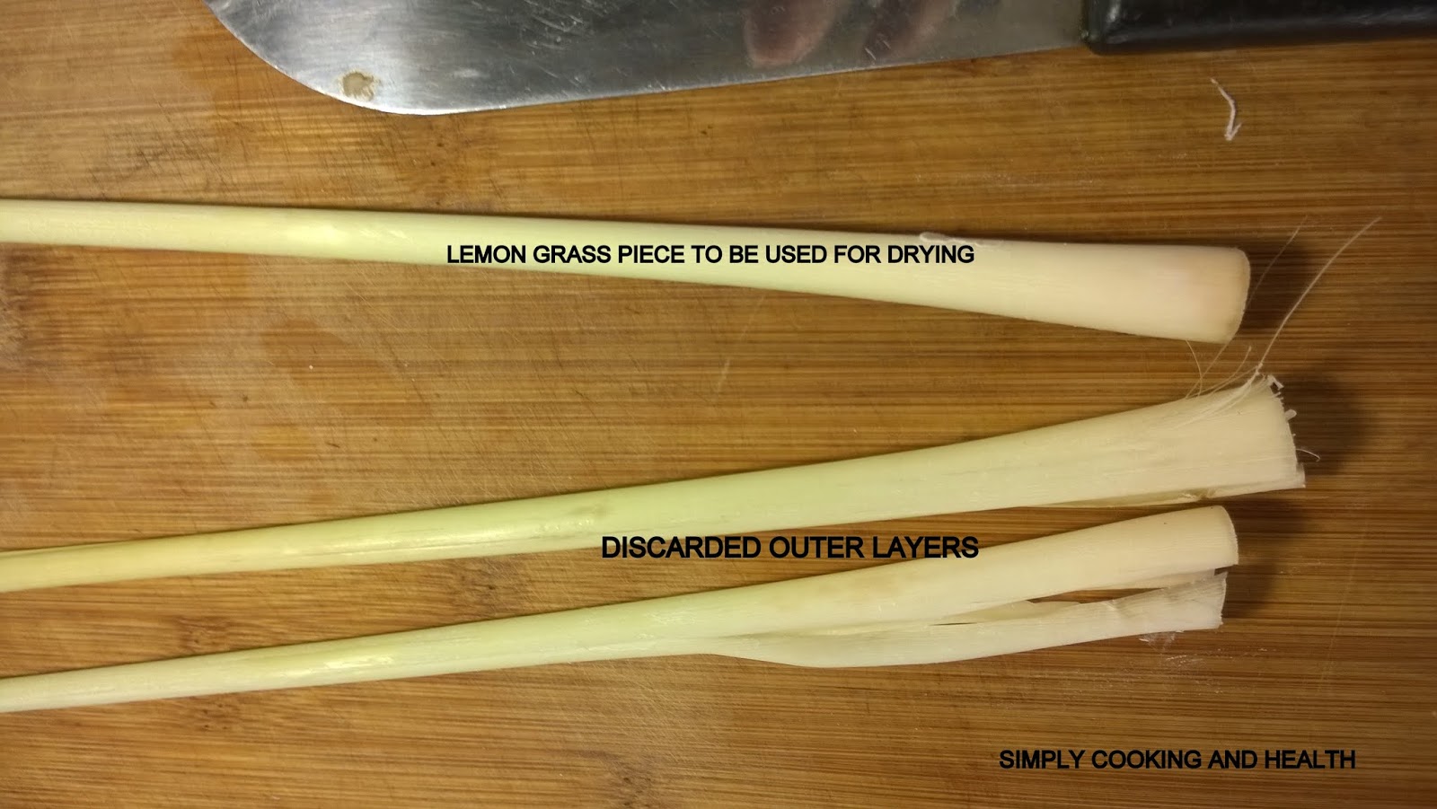Simply Cooking and Health: Making of indoor air dried lemon grass Powder