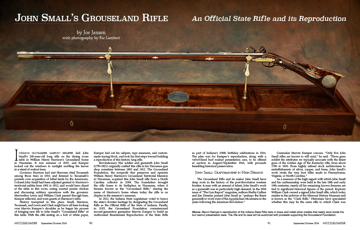 Joe Jansen: John Small's Grouseland Rifle: An Official State Rifle and ...