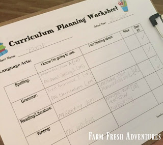 Farm Fresh Adventures: Homeschool Curriculum Planning and FREE ...