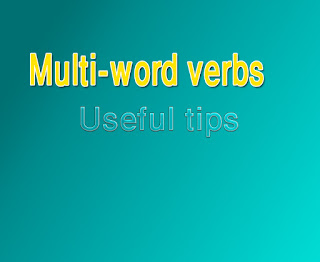 Multi-word verbs