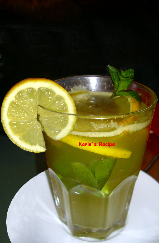 Karin's Recipe: Lemonade Teh Mint (Homemade Mint Tea Lemonade)