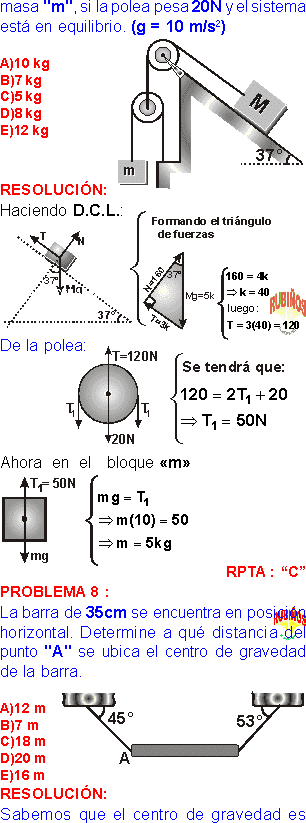 ESTÁTICA EJERCICIOS RESUELTOS CON EXPLICACIONES PASO PASO PDF