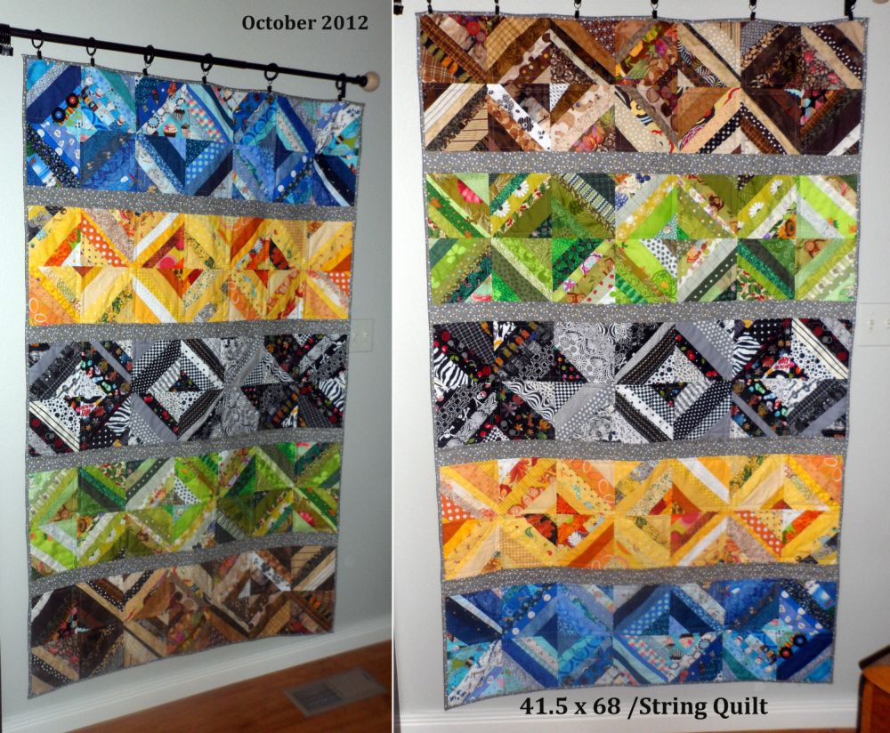 Snowman Maniac Quilter: String Quilt