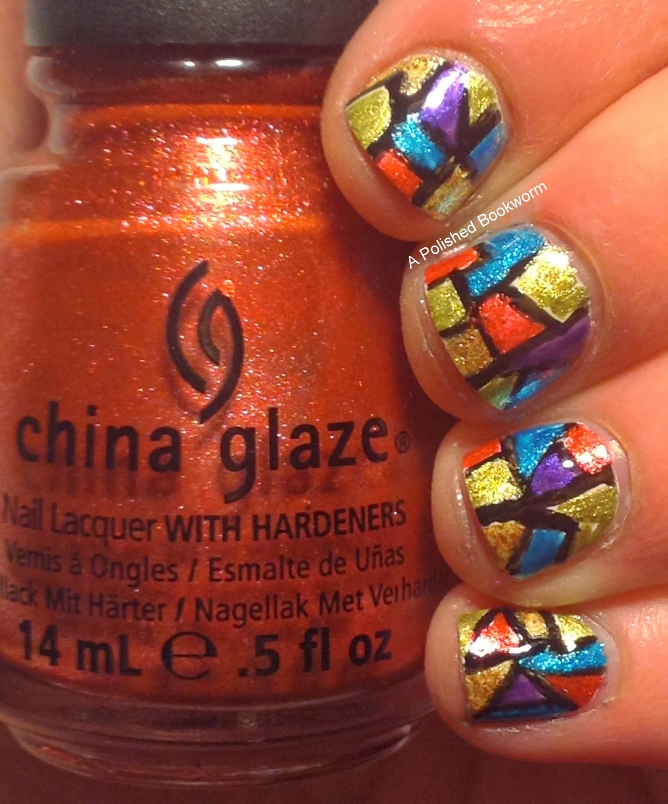 Stain Glass Windows Nail Art