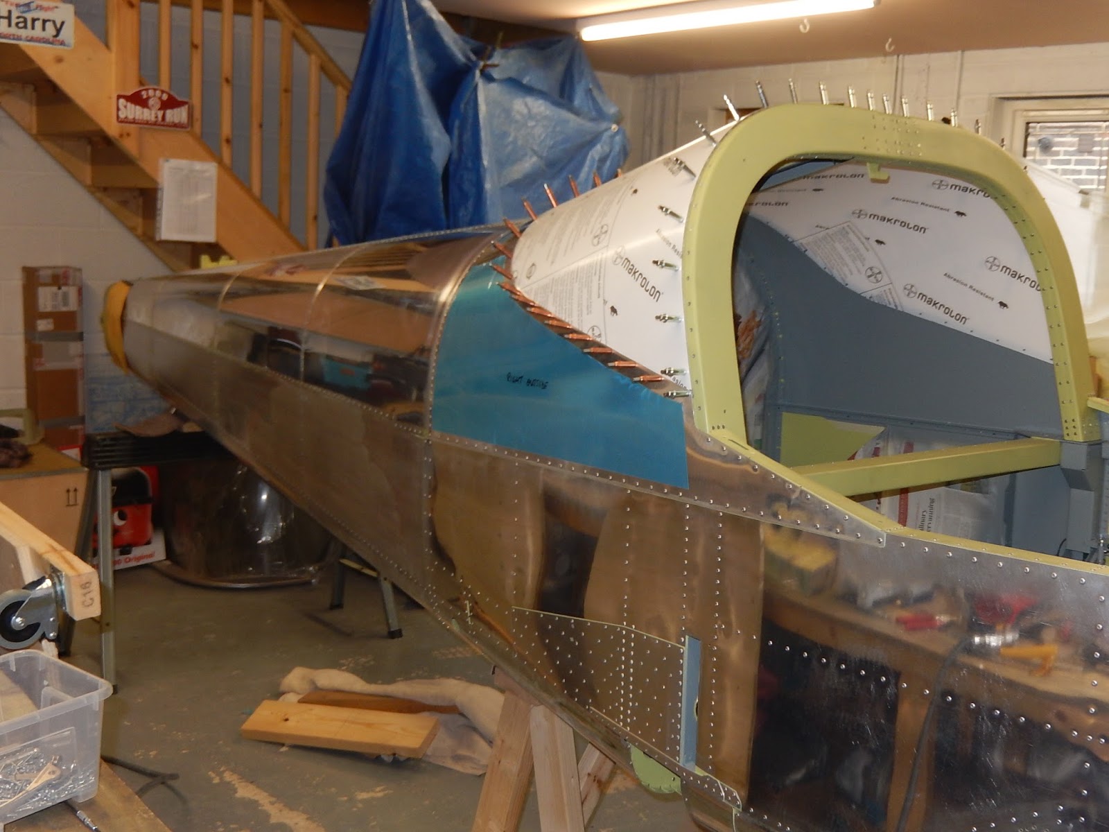 Building my RV12: Fuselage structure completed.