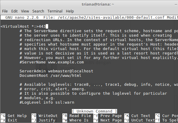 TRIANA || BLC TELKOM KLATEN: Konfigurasi Securing Web Server (HTTPS) pada Linux Debian