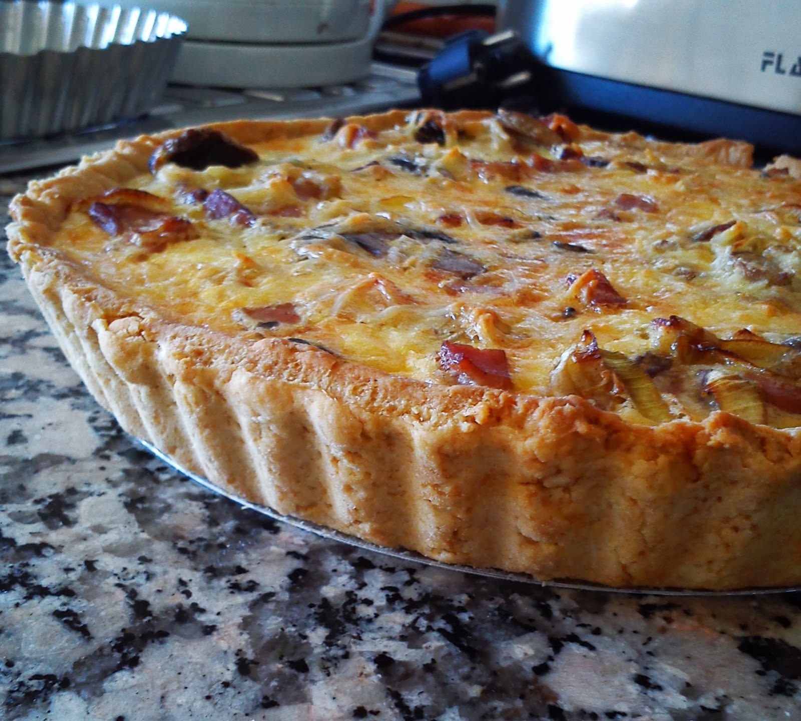 Porque cozinhar é...: Quiche fabulosa com massa quebrada caseira