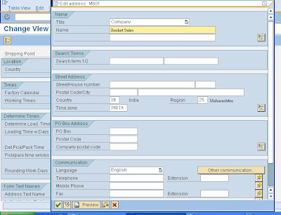 Define Shipping Point in SAP SD