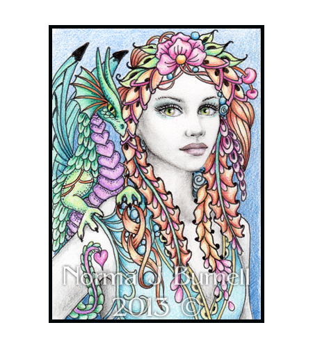Fairy Tangles: Audra & Mirelth - New Fairy-Tangle™ Art Card by Norma J ...