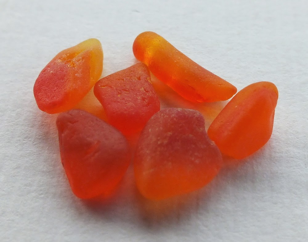 North Beach Treasures: Orange Sea Glass
