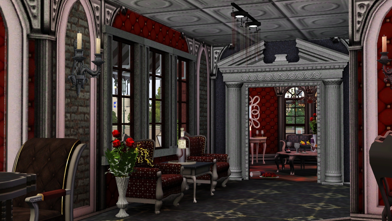 Sims 3 ComfoLife Design Studio: Bloodred Ruby Vampire Lounge: Download