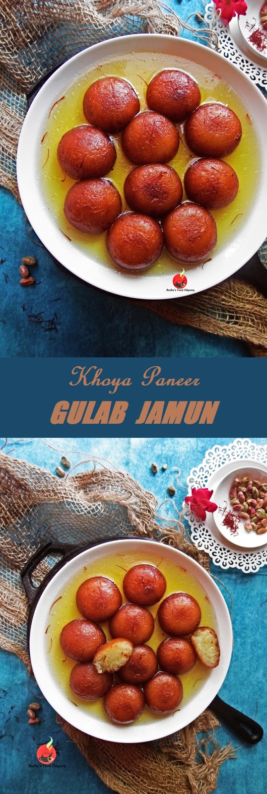Khoya Paneer Gulab Jamun