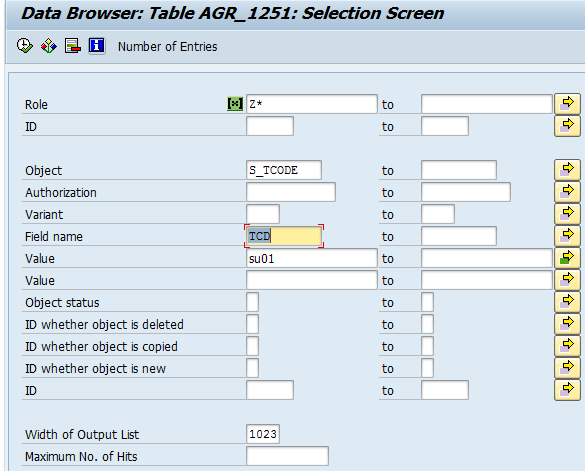 TIME 4 SAP SECURITY : Find out manually assigned T-codes/Mulitiple T ...