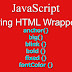 Using String HTML Wrappers - anchor(), big(), blink (), bold (), fixed ...