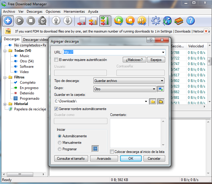 Alcasoft: Como instalar y usar un gestor de descargas