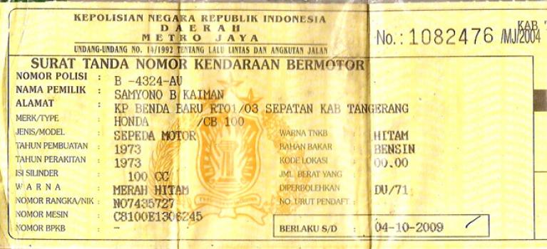 Jasa Pengurusan Dokumen Kendaraan: STNK dan BPKB