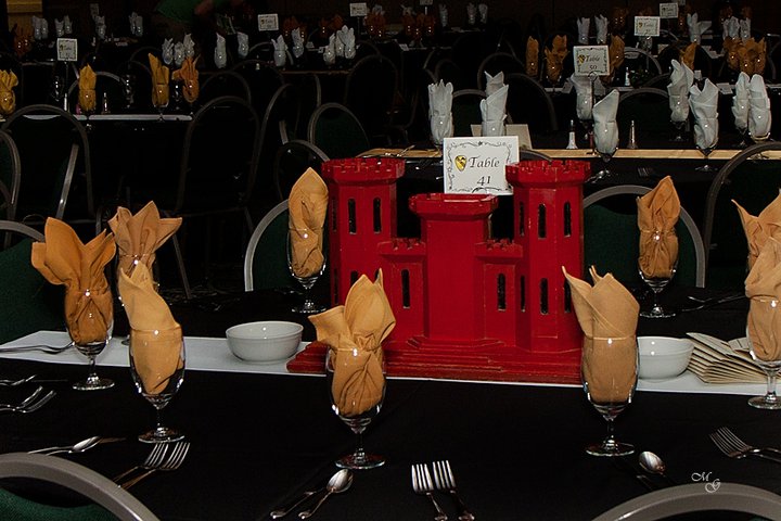 Brigade Ball Table Decorations