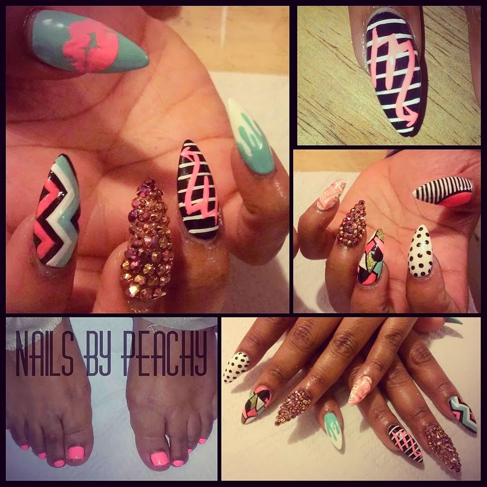 Dope Topics: Nails By Peachy!! (Beautifully Insane Nails)