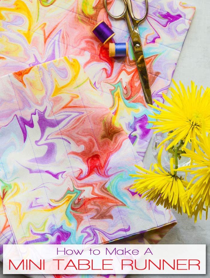 How to Make a Short Table Runner | i should be mopping the floor