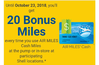 9月27日：在Shell兑换Air Miles得Bonus, Targeted, 可反复撸 - Dr.Siha专栏 (Canada)
