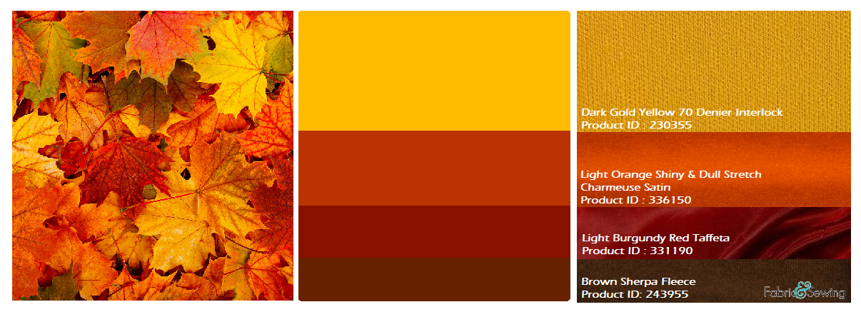 Fabric and Sewing: Colors of Fall