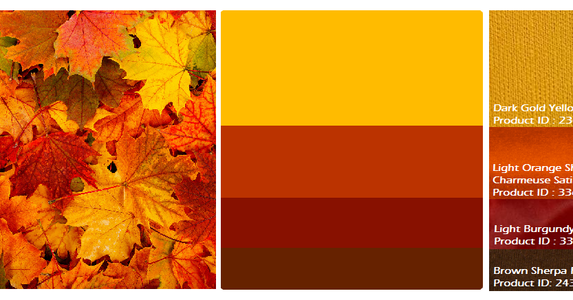Fabric and Sewing: Colors of Fall