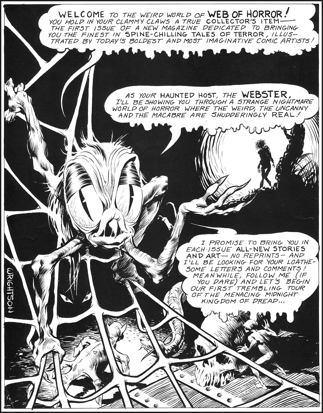 Pellucidar Offerings 3: Web Of Horror #1 (1969) With Wayne Howard Ralph ...