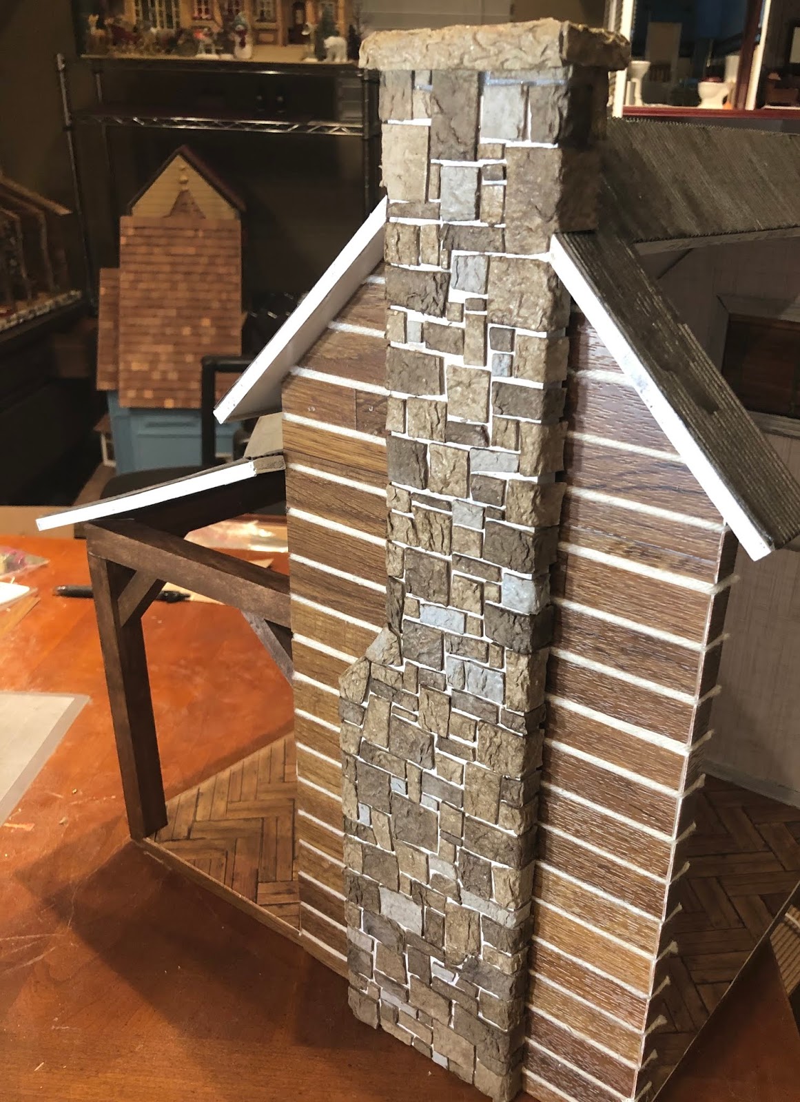 . Tulsa Tiny Stuff : Shabby Chic Cabin Chimney Update