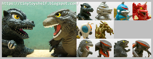 Tiny Toy Shelf: Bandai - Godzilla (Chibi, SD, Gashapon)