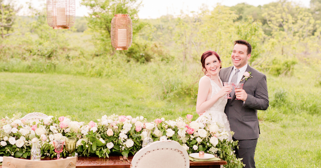 Romantic Hillside Wedding Inspiration | The Perfect Palette