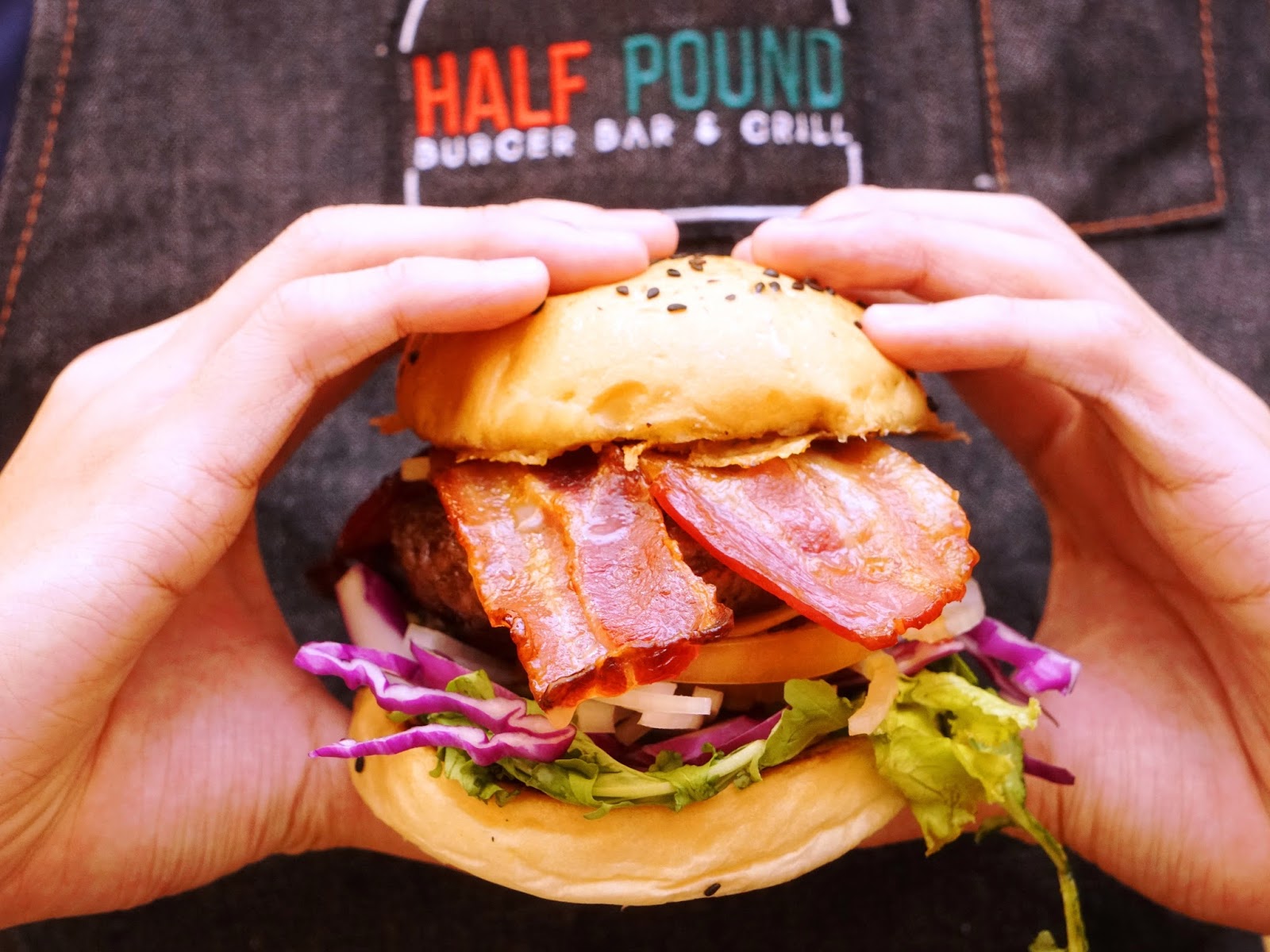 PinkyPiggu: Half Pound Burger Bar & Grill @ Purvis Street ~ Burgers ...