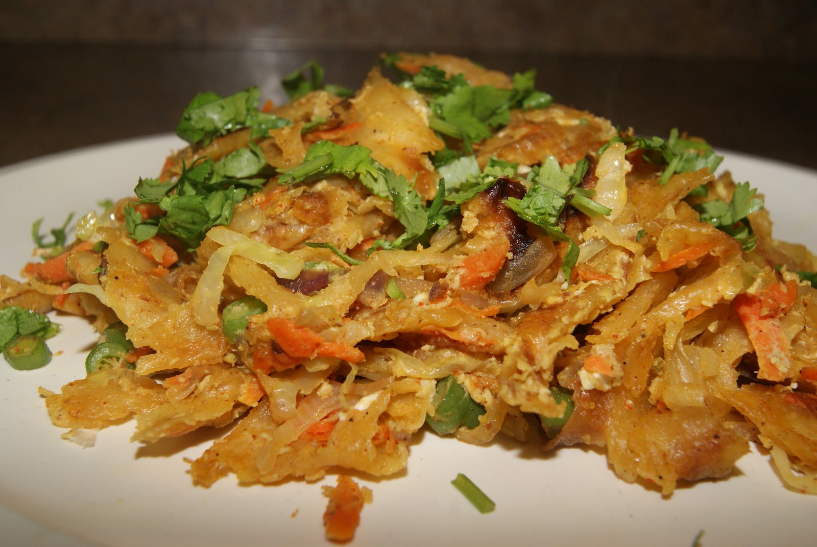 INDIAN COOKING !!!: Mixed Veg and Egg Kothu Parotta
