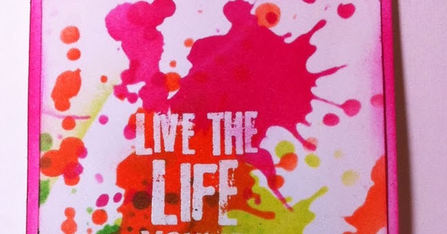 JBigg's Scrap Pieces: Splatters Stenciled Card