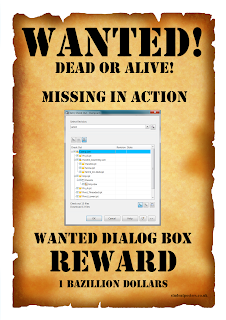 ADRAFT Tech Talk: WANTED - Missing Dialog Box