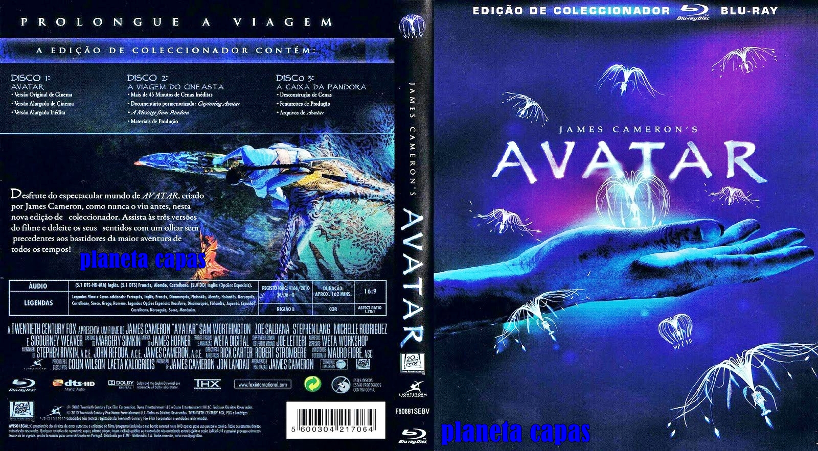 Planeta Capas: AVATAR ( BLU-RAY )