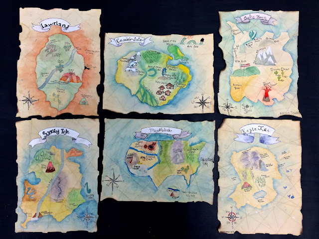 Sixth Grade Art with Mrs. Baxter: Identity Maps: Watercolor